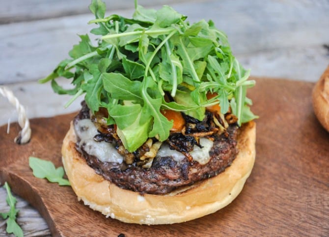 California Classic Burger featuring Harris Ranch Beef - California Grown