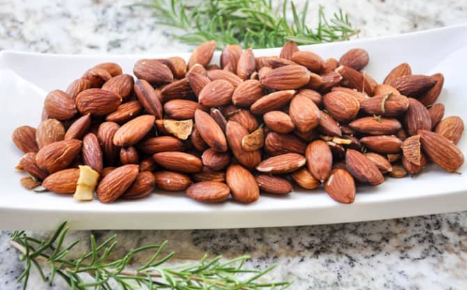 Roasted Garlic and Rosemary Almonds - California Grown
