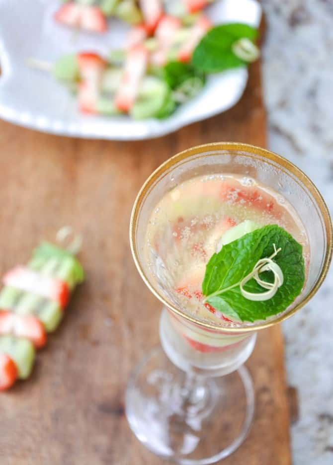 Sparkling Wine Fruit Kabobs - California Grown