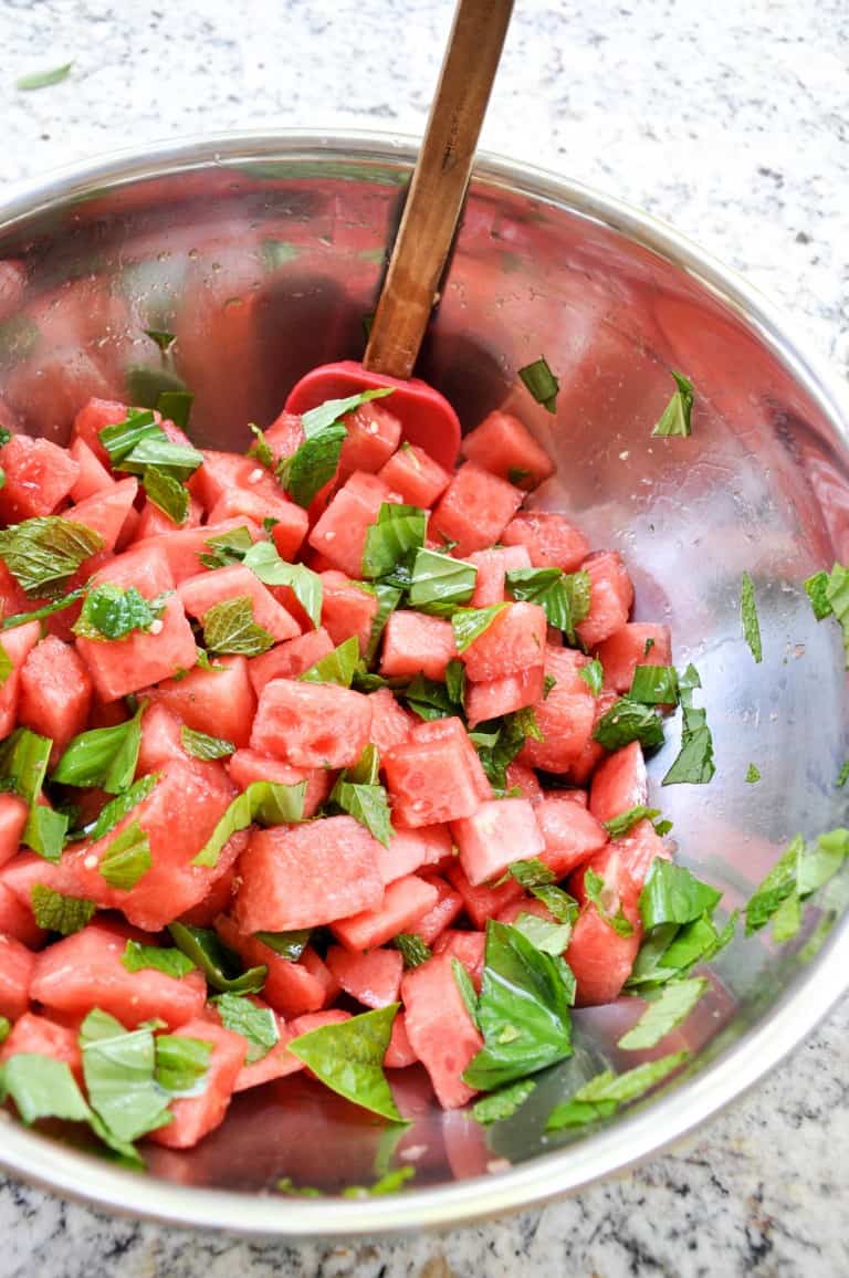 A Surprisingly Delicious Watermelon Salad - California Grown