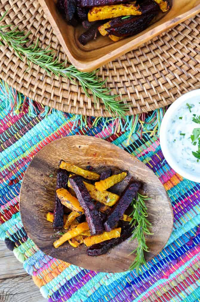 An Easy Recipe for Roasted Beet Fries with Rosemary Salt - California Grown