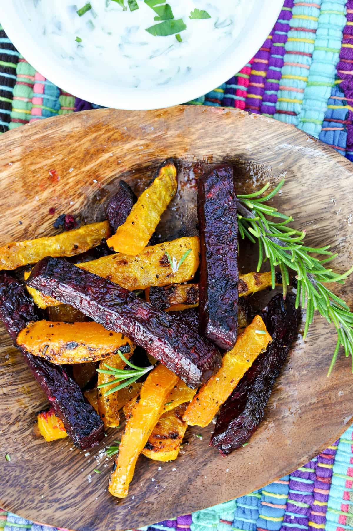 An Easy Recipe for Roasted Beet Fries with Rosemary Salt - California Grown