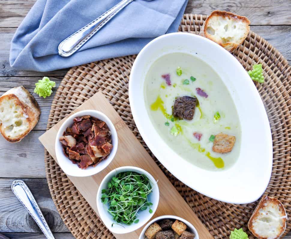Creamy Romanesco Soup - California Grown