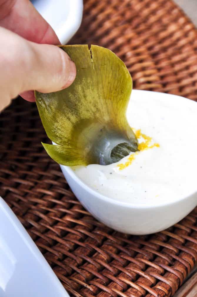 Fool-Proof Artichoke with Three Dipping Sauces - California Grown