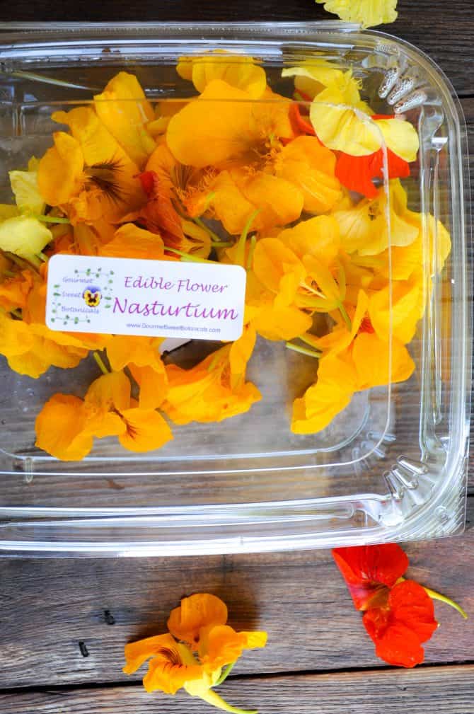 Flower Butter Board with California Edible Flowers - California Grown