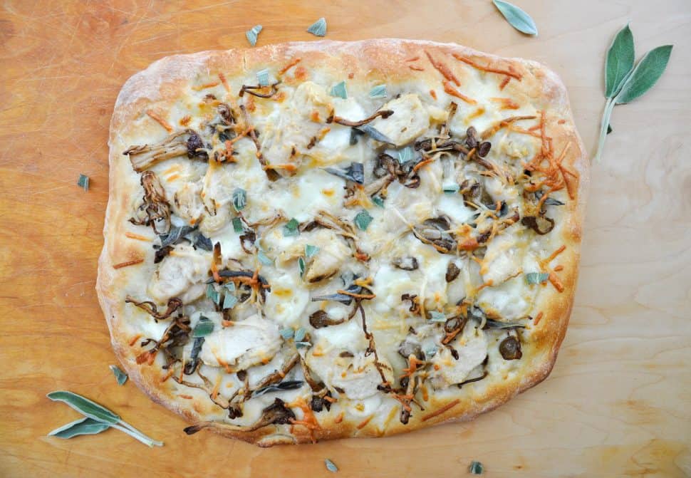 Chicken Mushroom Sage Pizza - California Grown