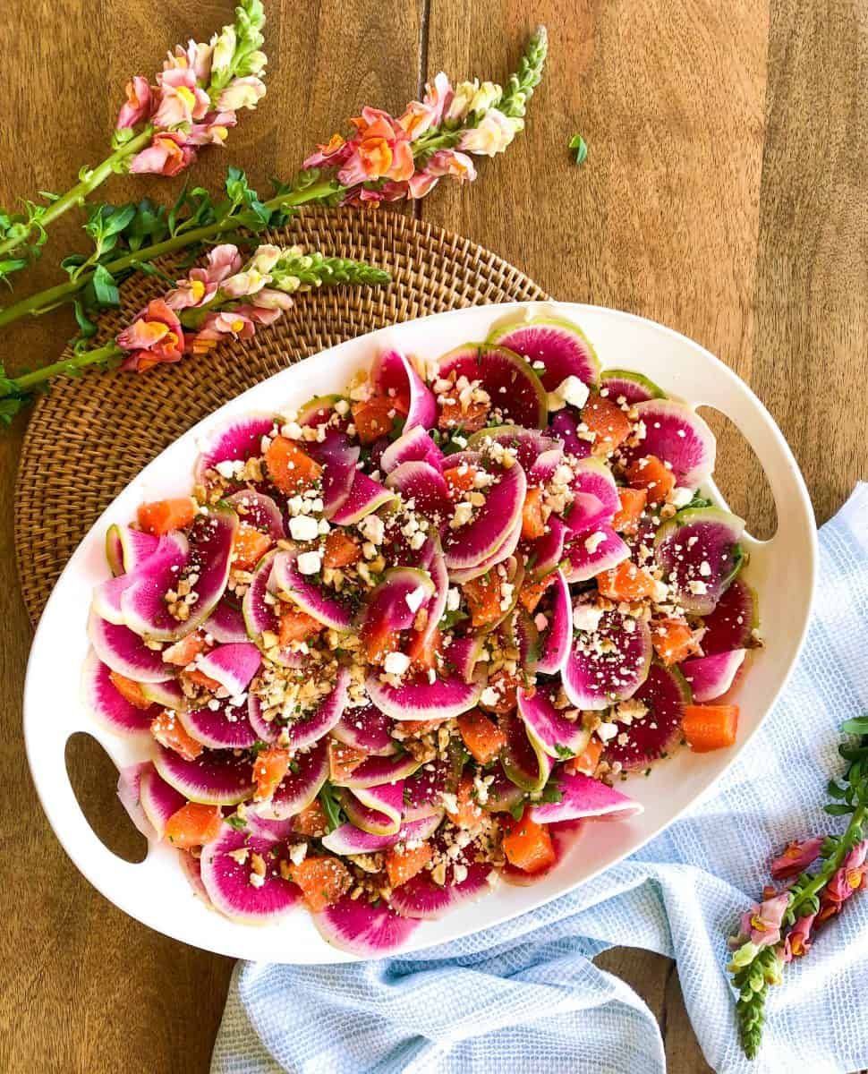 Watermelon Radish Salad - California Grown