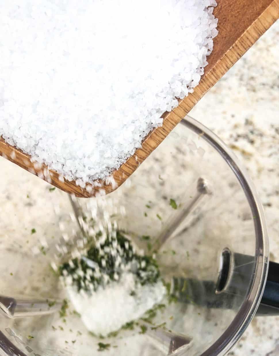 How to Make Basil Salt - California Grown