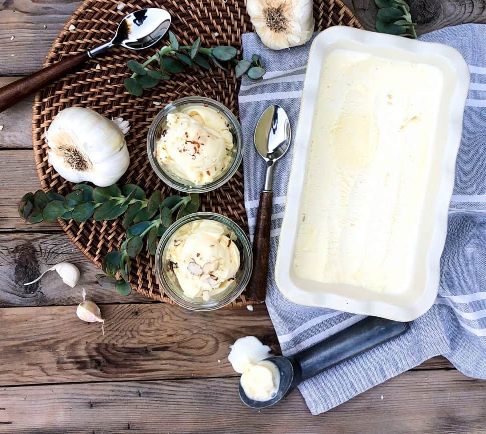 Roasted Garlic Ice Cream - California Grown