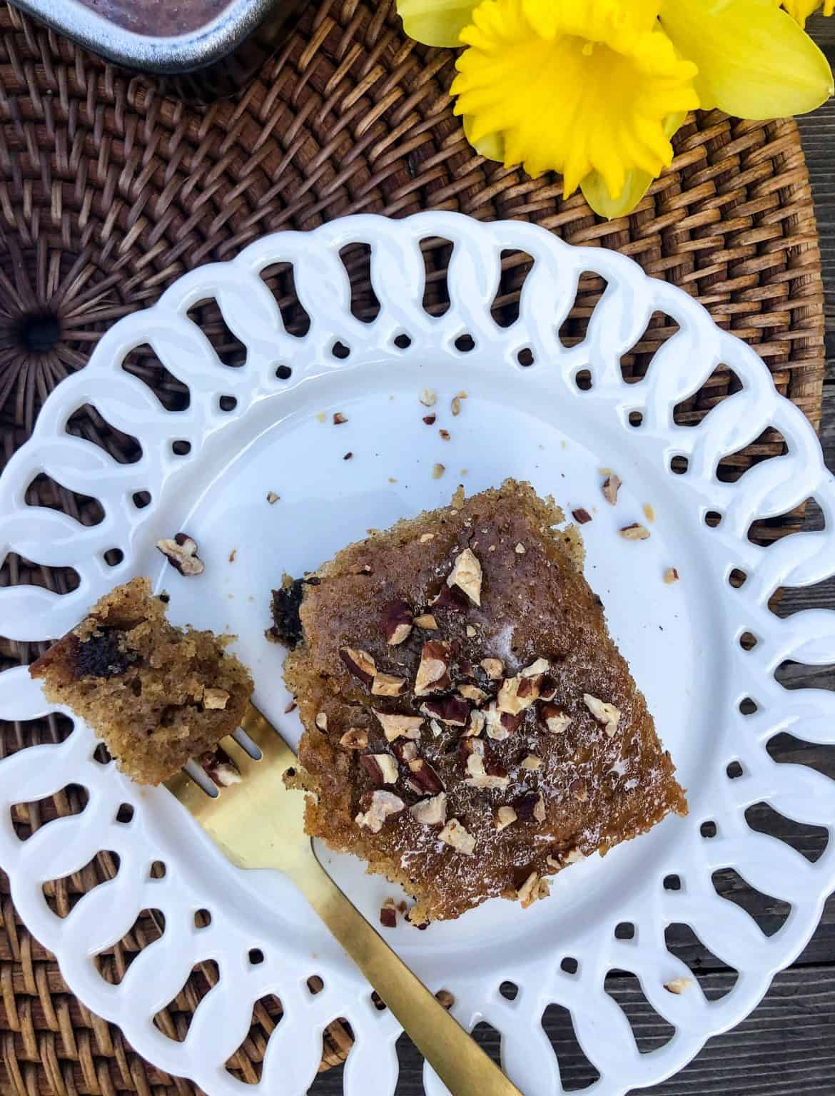 A Simple Recipe for Vintage Prune Cake with Glaze - California Grown