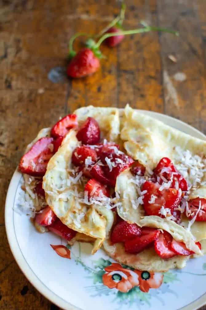 Lemon Crepes With Strawberries & Pistachios - The Best Crepe Recipe ...