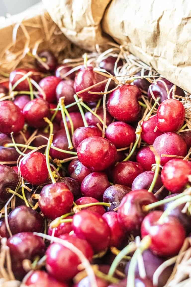 Roasted Cherry Semifreddo by Bronwen Wyatt | California Grown