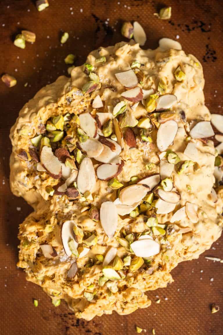 An Easy Recipe For Homemade Pistachio Almond Honeycomb Candy ...