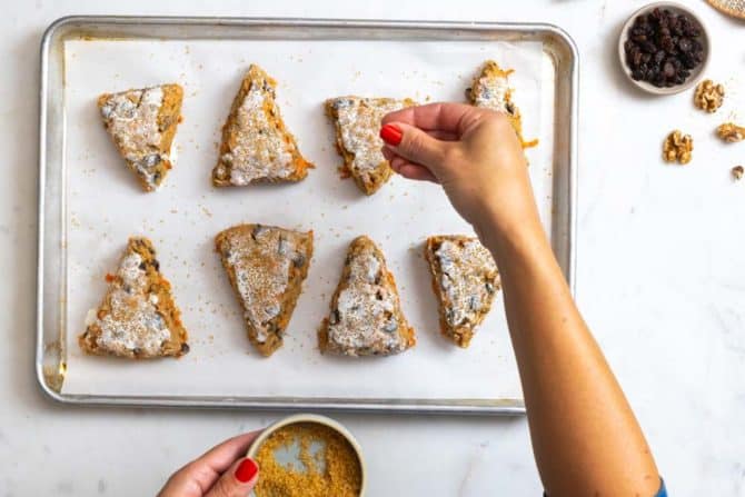 The Best Carrot Raisin Walnut Scone Recipe - California Grown