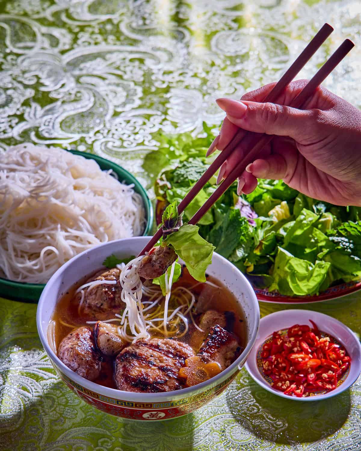 Chef Nini Nguyen's Hà Nội–Style Vermicelli with Grilled Pork ...