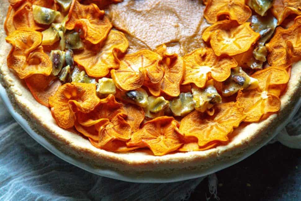 A Persimmon Pie with Almond Crust Recipe for the Holidays - California ...