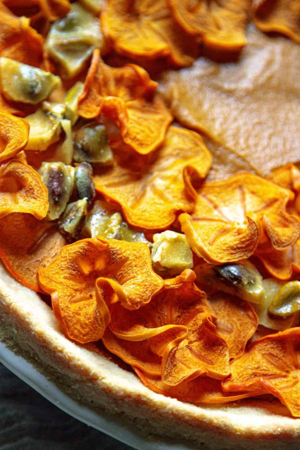 A Persimmon Pie with Almond Crust Recipe for the Holidays - California ...