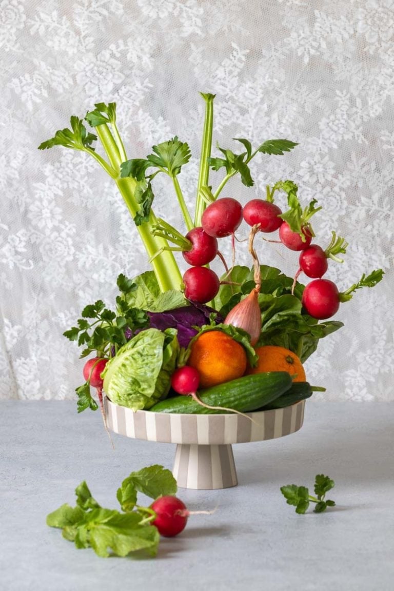 A Crunchy Rainbow Salad with Citrus-Shallot Vinaigrette Recipe ...
