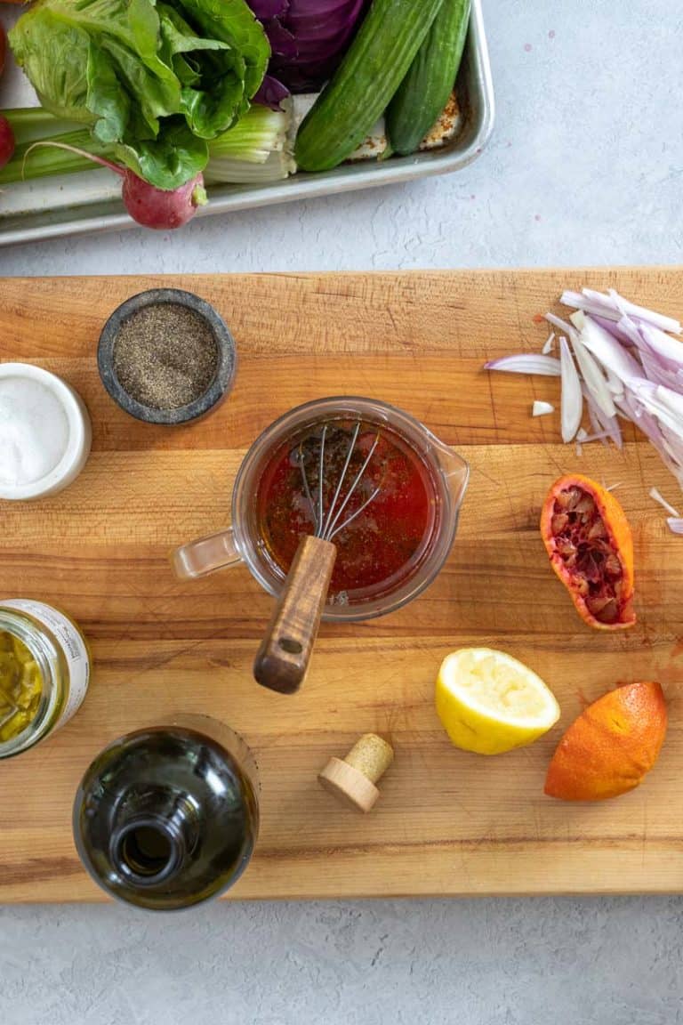 A Crunchy Rainbow Salad with Citrus-Shallot Vinaigrette Recipe ...