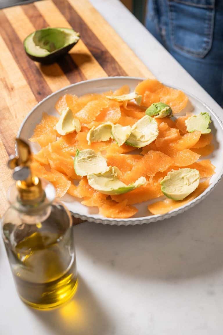 A Stunning Avocado Cucumber Melon Salad - California Grown