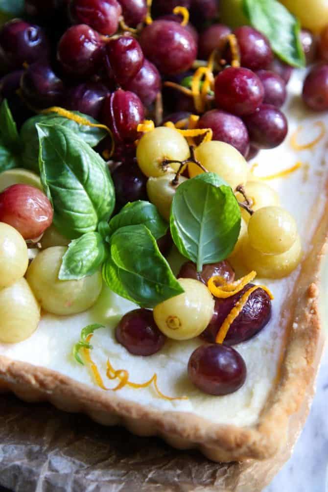 Our Best Grape Dessert Recipe: Roasted Grape Tart - California Grown