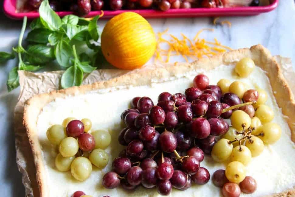 Our Best Grape Dessert Recipe: Roasted Grape Tart - California Grown
