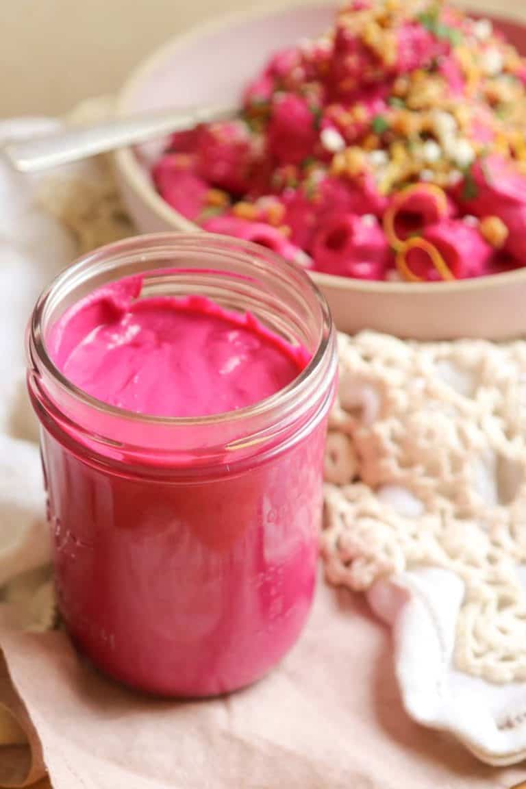 A Creamy Pink Pasta with Beets and Walnuts - California Grown